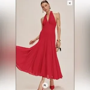 Reformation | Dresses | Reformation Red Maxi Dress | Poshmark